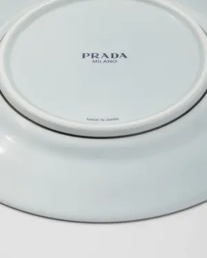 Prada Set Of Two Porcelain Bread Plates