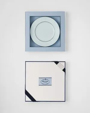 Prada Set Of Two Porcelain Bread Plates