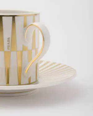Prada Porcelain Coffee Cup Stripes