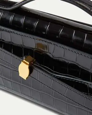 Veronica Beard Dash Clutch - Black Croc