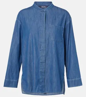 Max Mara Unito Denim Top - Blue
