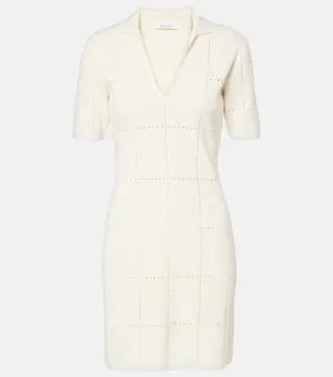 Max Mara Olivi Perforated Mini Dress