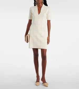 Max Mara Olivi Perforated Mini Dress