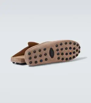 TOD'S Gommino Bubble Suede Mules - Brown