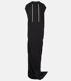 Rick Owens Edfu Cotton Maxi Dress - Black