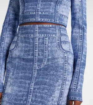 Balmain Trompe L'oeil Cropped Top