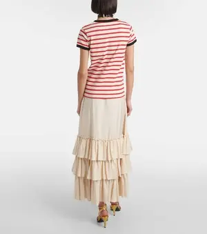 Valentino Garavani Chez Cotton Jersey T-shirt - Red