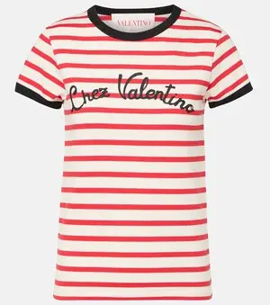 Valentino Garavani Chez Cotton Jersey T-shirt - Red