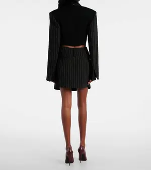 Sportmax Ragno Pinstripe Mini Skirt
