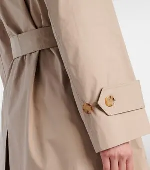 Max Mara Cotton-blend Twill Trench Coat - Brown