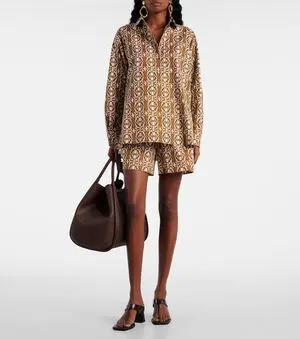 Max Mara Gallura Printed Cotton Shirt