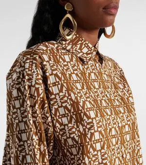 Max Mara Gallura Printed Cotton Shirt