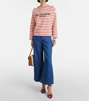 Valentino Garavani High-rise Wide-leg Jeans