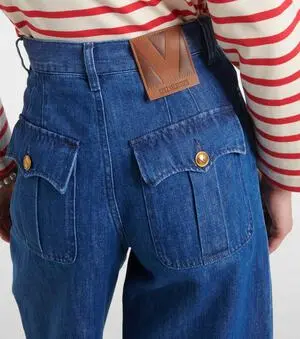 Valentino Garavani High-rise Wide-leg Jeans
