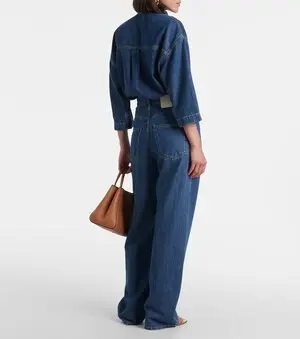 Valentino Garavani High-rise Wide-leg Jeans