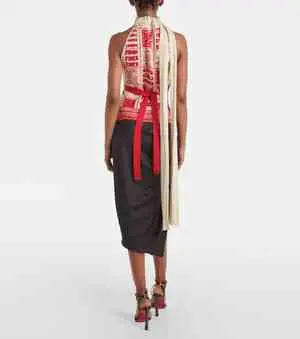 Vivienne Westwood Checked Top In Red - 30% Off | Editorialist