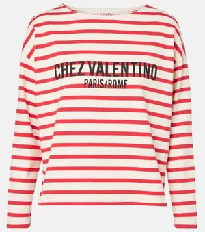 Valentino Garavani Chez Cotton Jersey T-shirt - Red