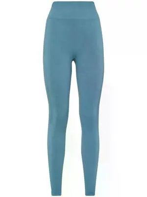 PLEIN SPORT Logo-waistband Performance Leggings - Blue