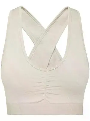 PLEIN SPORT Seamless Wide-straps Sports Bra - Neutrals