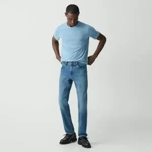 Theory Raffi Stretch Denim Jeans - Mid Blue