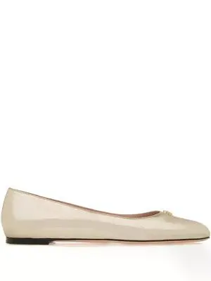 Bally Gold Tone Flats For Women