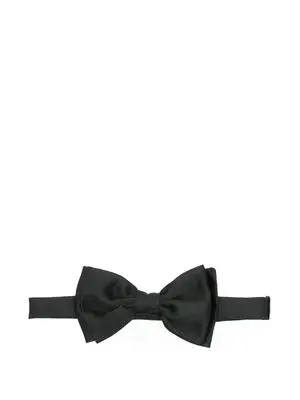 LARDINI Satin Bow Tie - Black