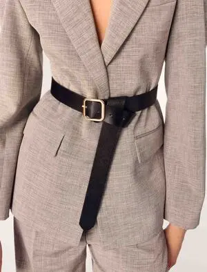 Maje Belted Suit Jacket