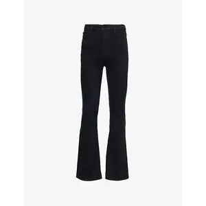 FRAME The Reboot Flared Straight-leg High-rise Stretch-denim Blend Jeans - Levitate