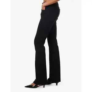 FRAME The Reboot Flared Straight-leg High-rise Stretch-denim Blend Jeans - Levitate