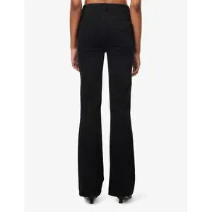 FRAME The Reboot Flared Straight-leg High-rise Stretch-denim Blend Jeans - Levitate