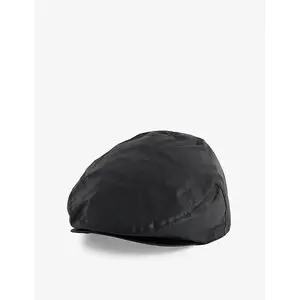 Barbour Panelled Waxed Cotton Flat Cap