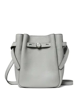 Sisley Small Leather Crossbody Light Granite