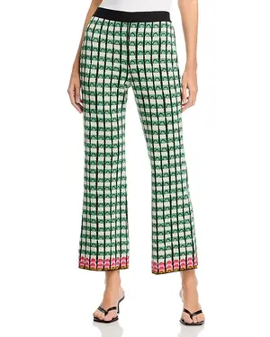 ALDO MARTINS Plaid Knit Pants - Green