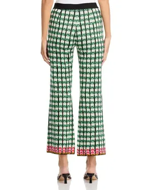ALDO MARTINS Plaid Knit Pants - Green