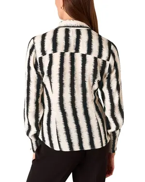 Whistles Hazy Stripe Fitted Shirt