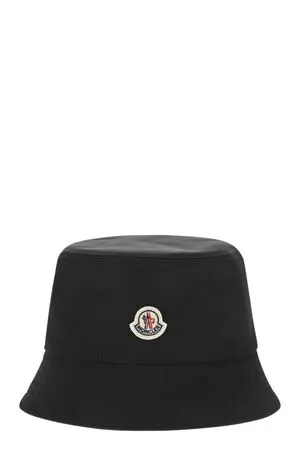 Moncler Cotton Bucket Hat - Black