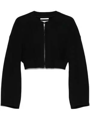 Sportmax Wool Cropped Jacket - Black