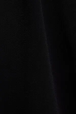 Another Tomorrow Tie-back Cady Midi Dress - Black