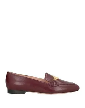 Bally Loafers In Goatskin With Appliqués Red