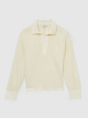 REISS Isobel Open-collar Shirt