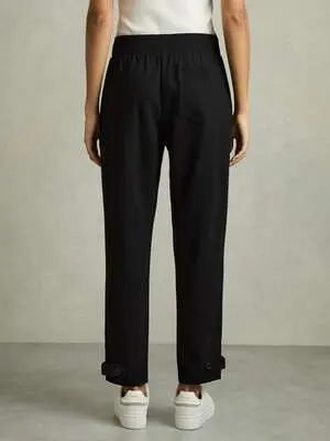 REISS Alexi Drawstring Tapered Jersey Joggers