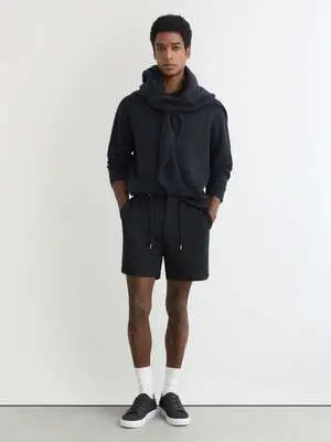 REISS Textured Drawstring Shorts