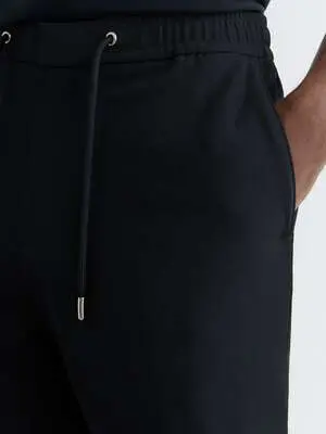 REISS Textured Drawstring Shorts