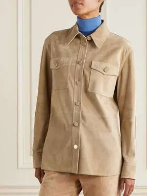Gabriela Hearst Irene Suede Shirt