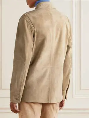 Gabriela Hearst Irene Suede Shirt