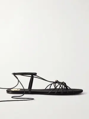 SAINT LAURENT SAINT LAURENT Babylone Leather Sandals