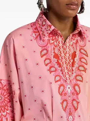 Etro Paisley-print Shirt Dress - Pink
