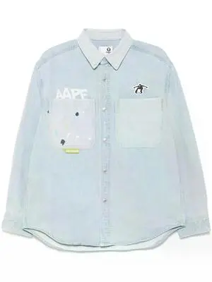 AAPE BY *A BATHING APE® Logo Long-sleeves Shirt