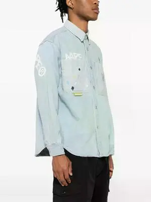 AAPE BY *A BATHING APE® Logo Long-sleeves Shirt