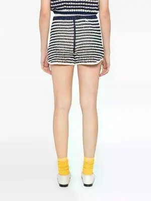 Palm Angels Striped Knit Shorts